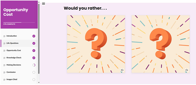 New Resource: Opportunity Cost Module | News | Federal Reserve Education